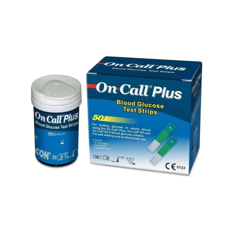 Tiras Reactivas Para Glucómetro On Call Plus